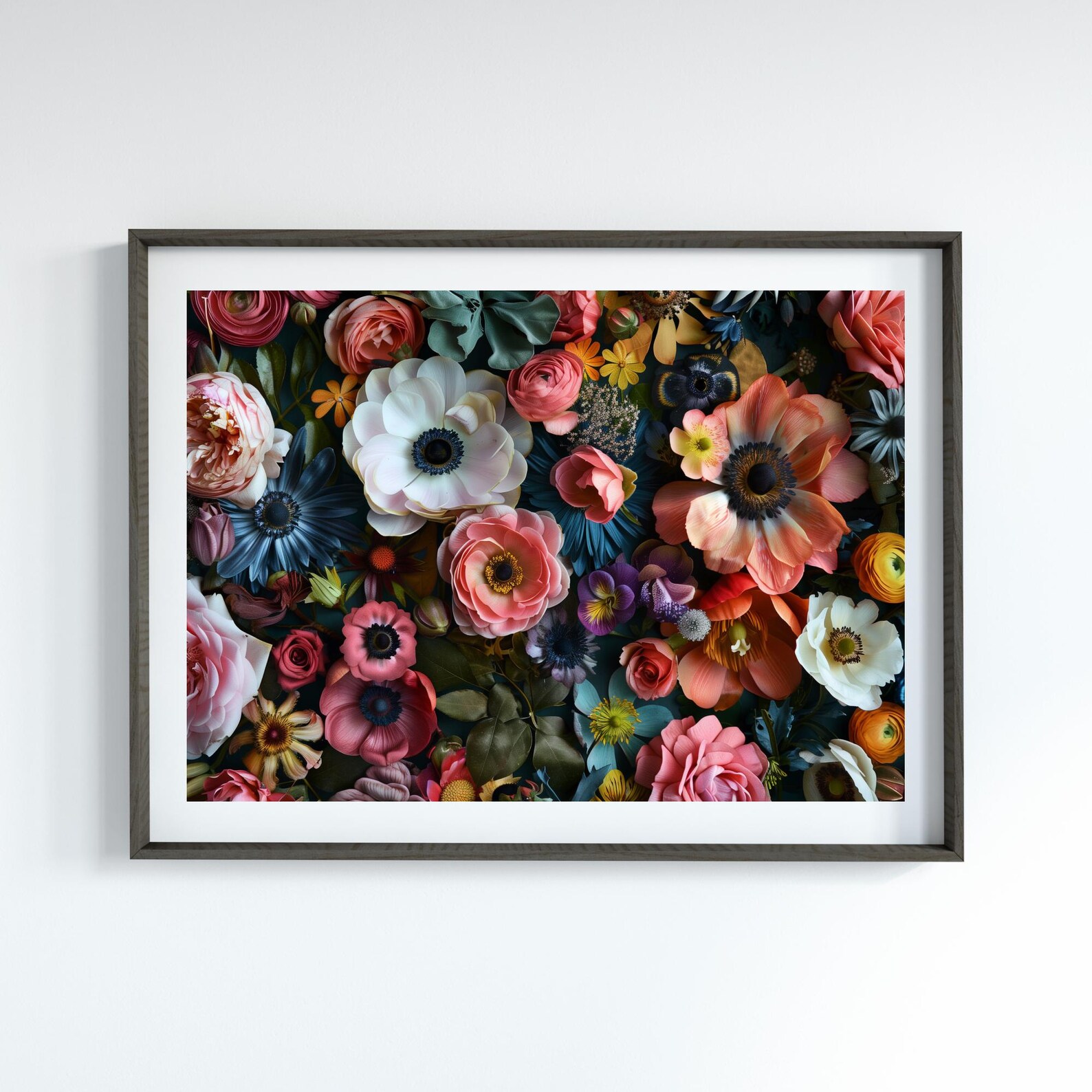 Colorful Floral Wall Art Gift for Flower Lover Colorful Flower Print ...
