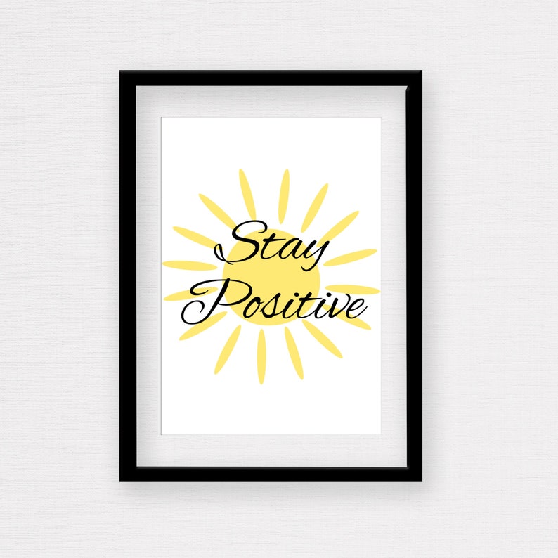 Positive Vibes, Inspirational Quote, Positive Affirmation, Shining Sun ...
