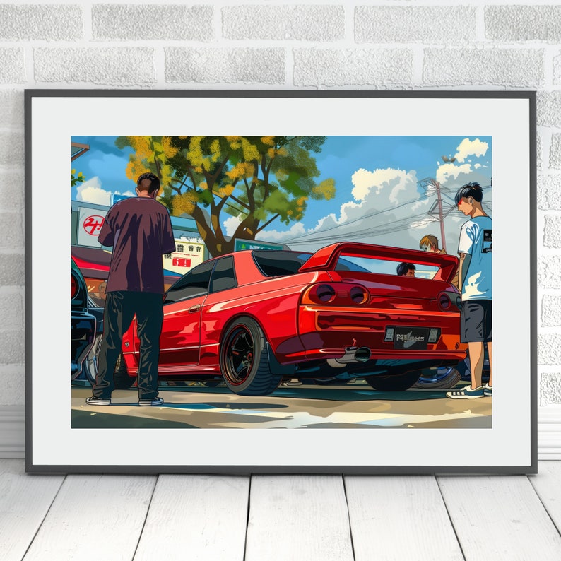 Nissan Skyline GT-R R32, Car Meet Up, Comic Book Style, JDM, Automotive ...