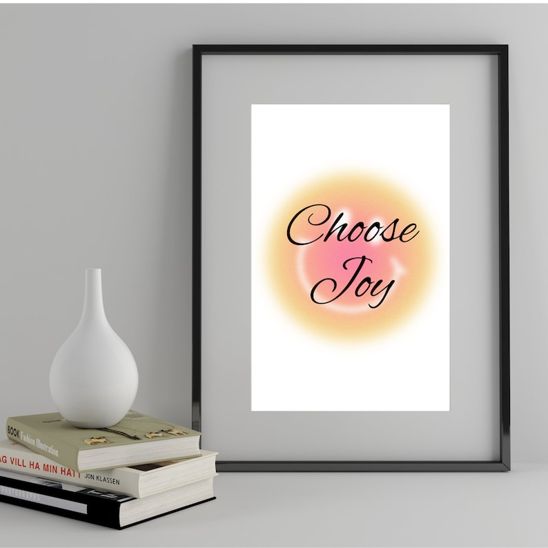 Choose Joy Wall Art for Teen Positive Affirmation Poster for Office ...