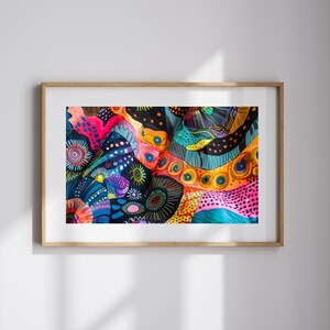 Abstract Textile Art for Modern Home Decor Colorful Abstract Wall Art ...