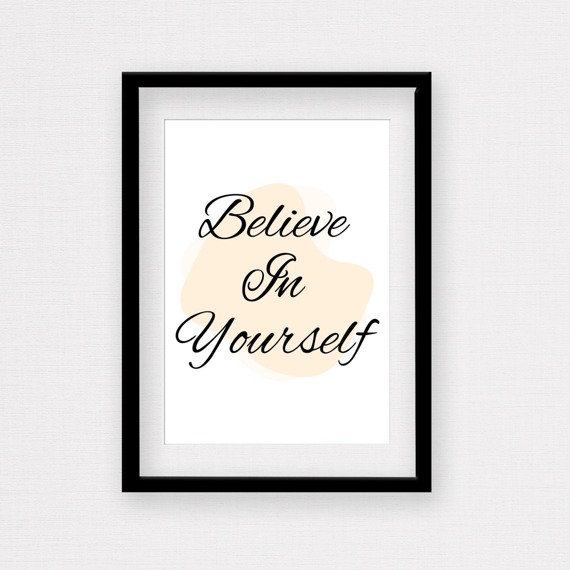 Believe in Yourself Positive Affirmation Poster for Office ...