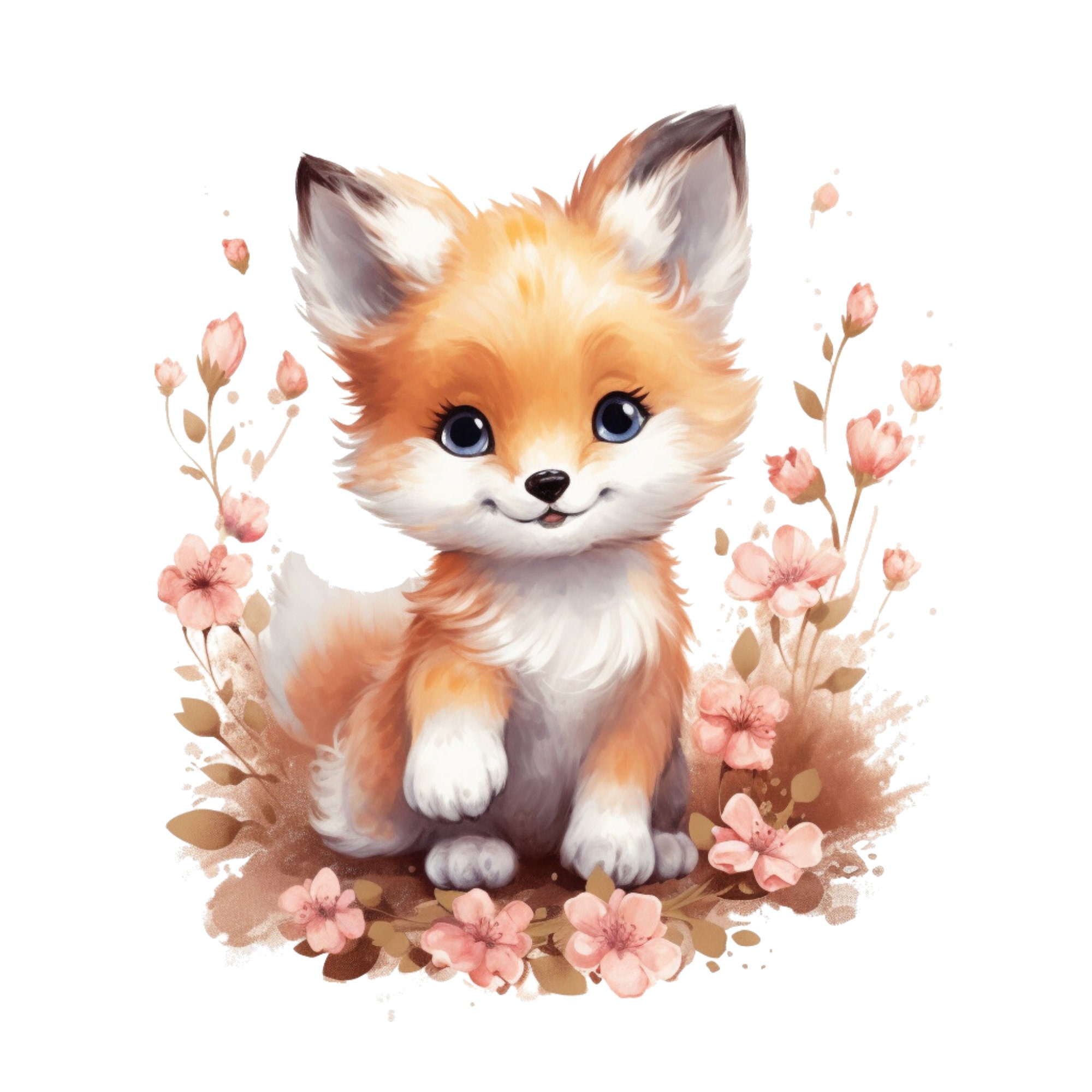 Cute Fox Clip Art Version III, 14 High Quality Images, Digital Download ...
