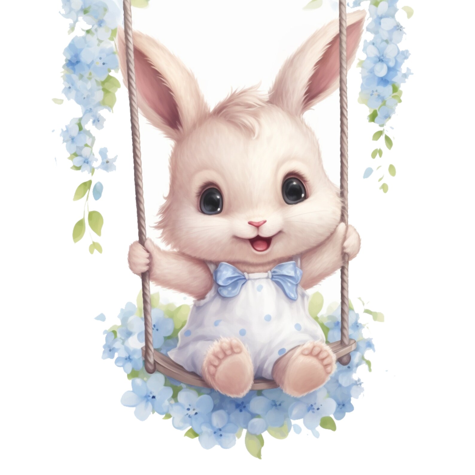 Cute Bunny Clip Art, 12 High Quality Images, Digital Download, Digital ...