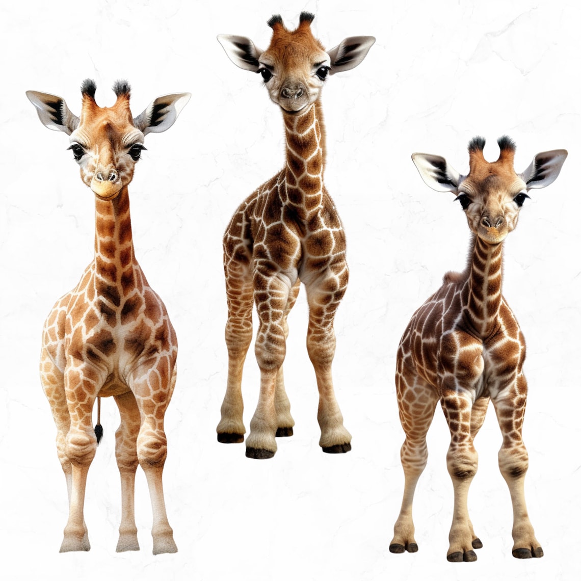 Giraffe Watercolor Clipart, Cute Clip Art, Zoo Animals, Transparent ...
