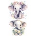 Baby Elephant Clip Art High Resolution Images Digital - Etsy