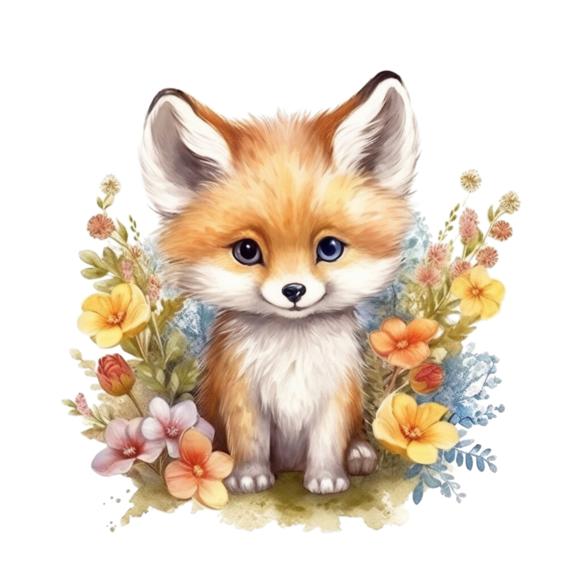 Cute Fox Clip Art Version III, 14 High Quality Images, Digital Download ...