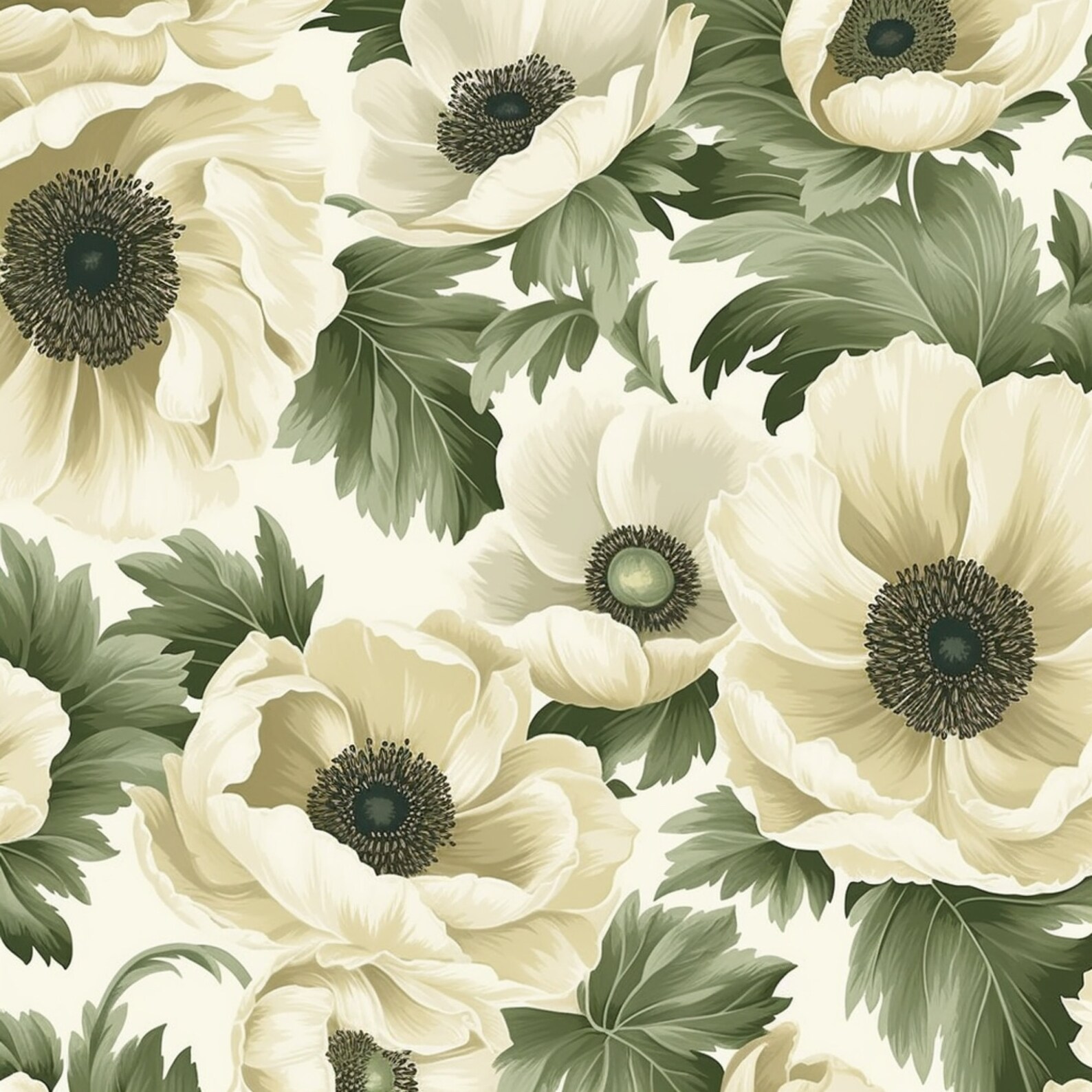 Floral Digital Paper, Digital Download, Clip Art, Colorful Illustration ...