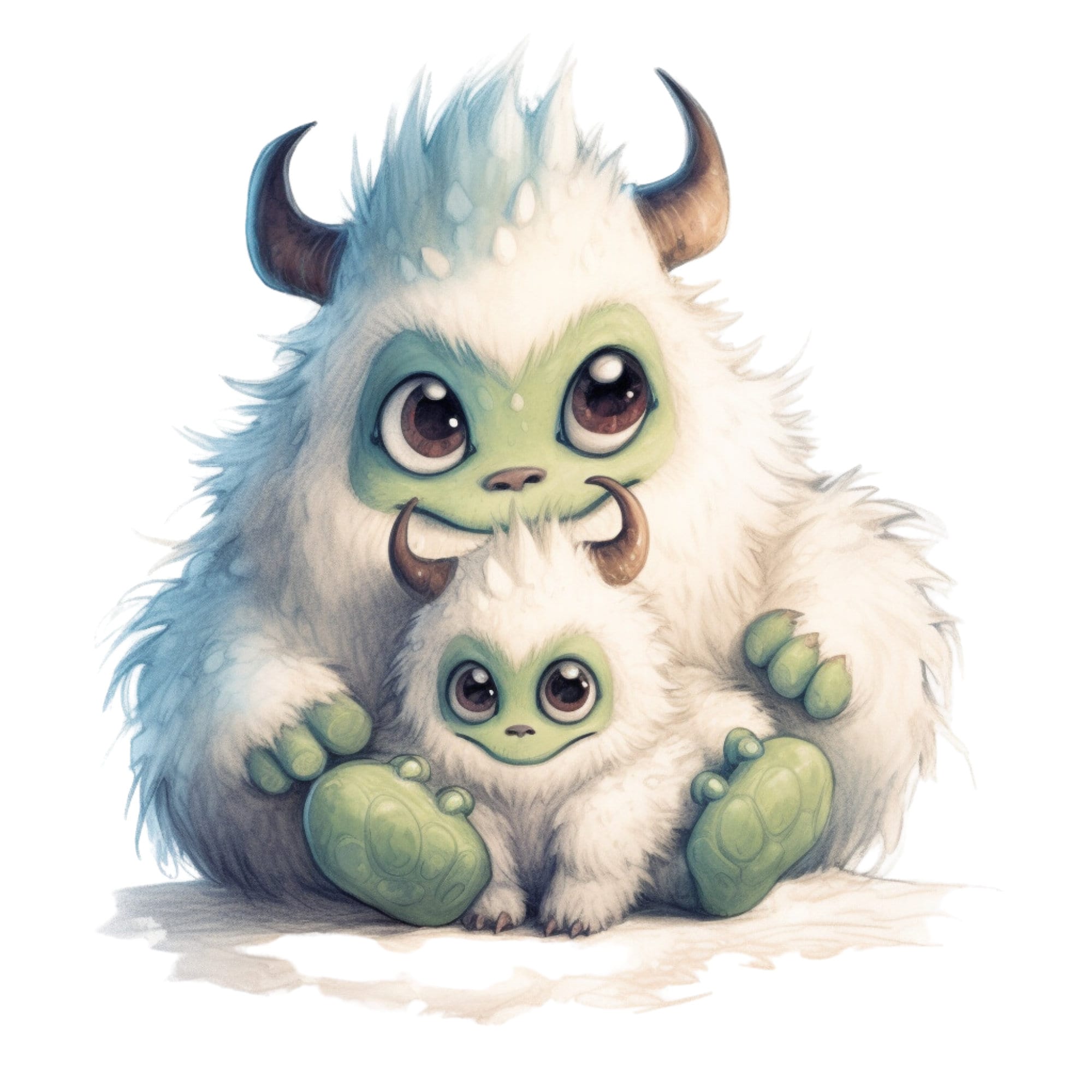 Baby Monster Clip Art 12 High Quality Images Digital - Etsy