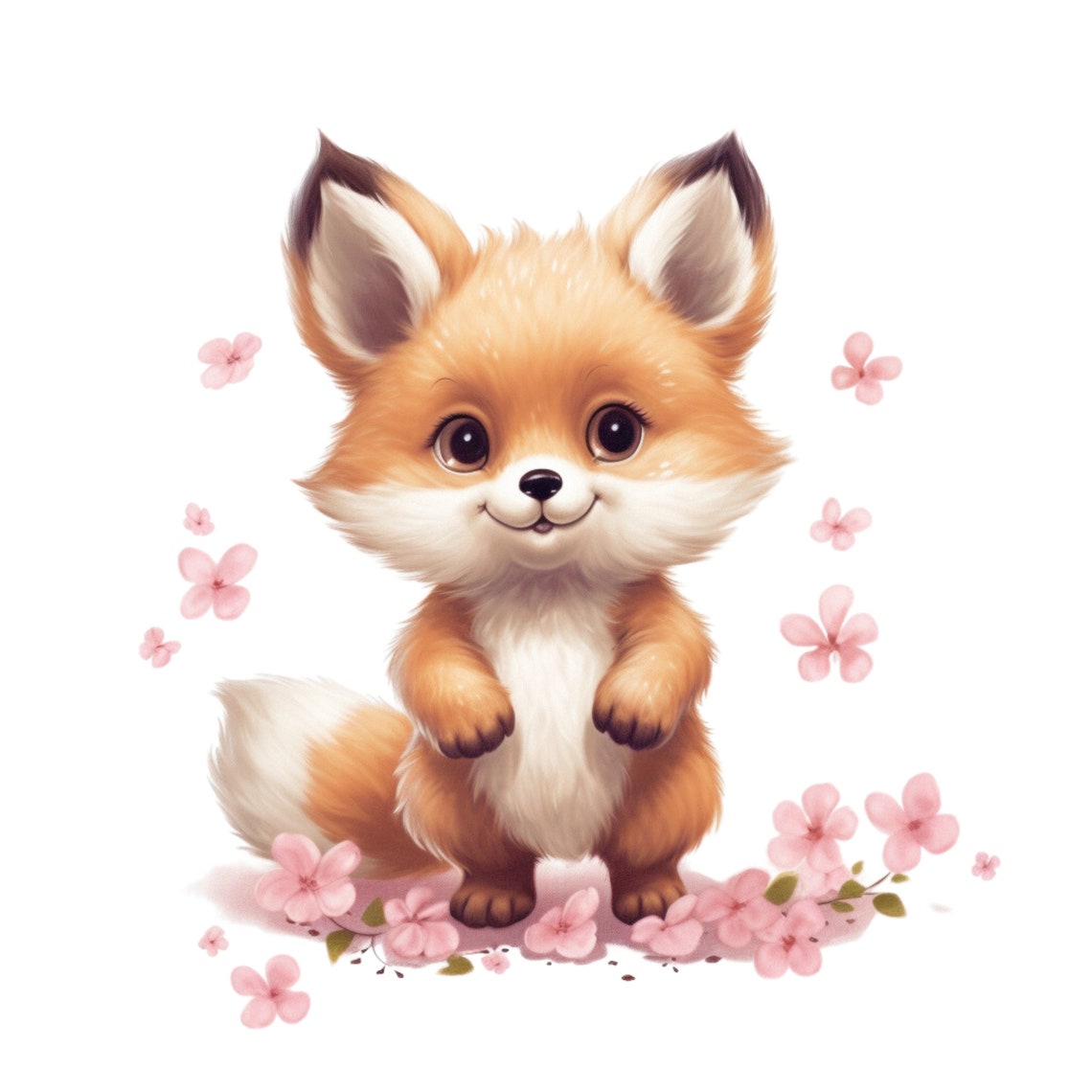 Cute Fox Clip Art Version II, 12 High Quality Images, Digital Download ...