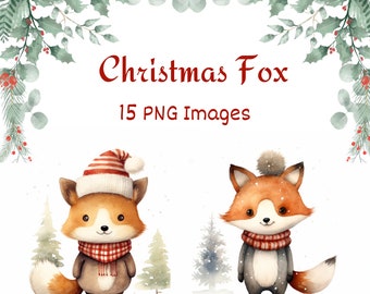 Christmas Reindeer Clip Art, 10 High Resolution PNG Images, Digital ...