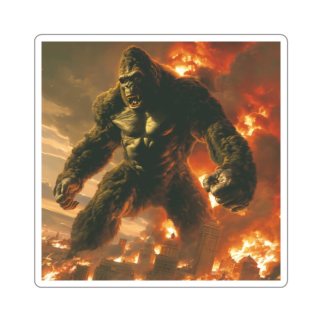 King Kong Vinyl Kiss-cut Stickers - Etsy