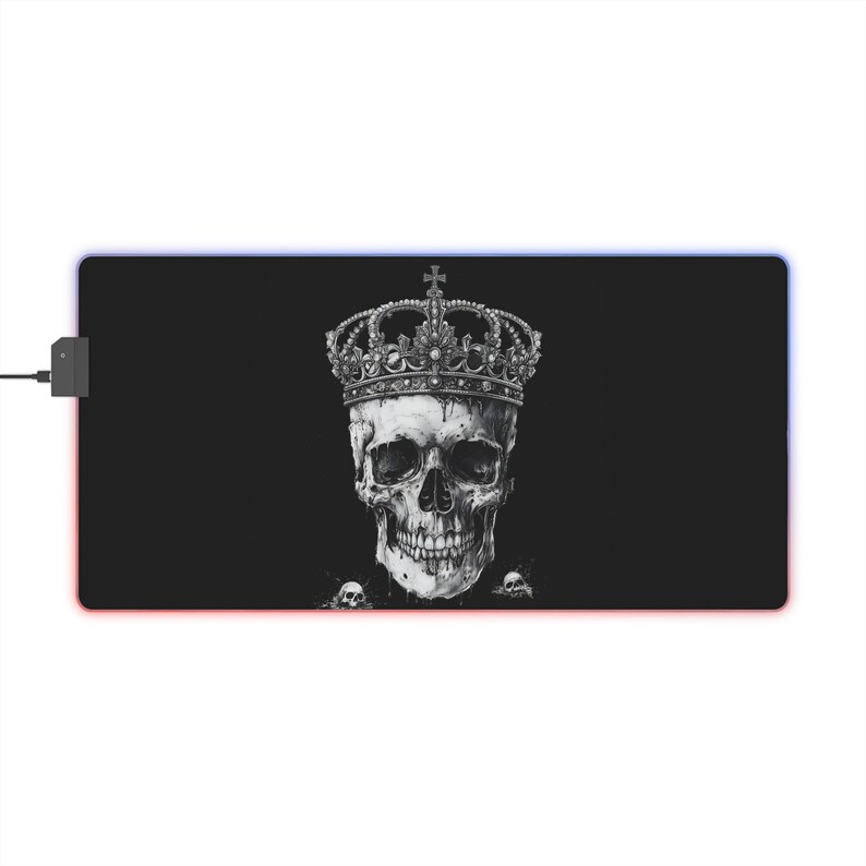 Regal Skull Crown - Monarch of Shadows LED Gaming Mouse Pad - Etsy