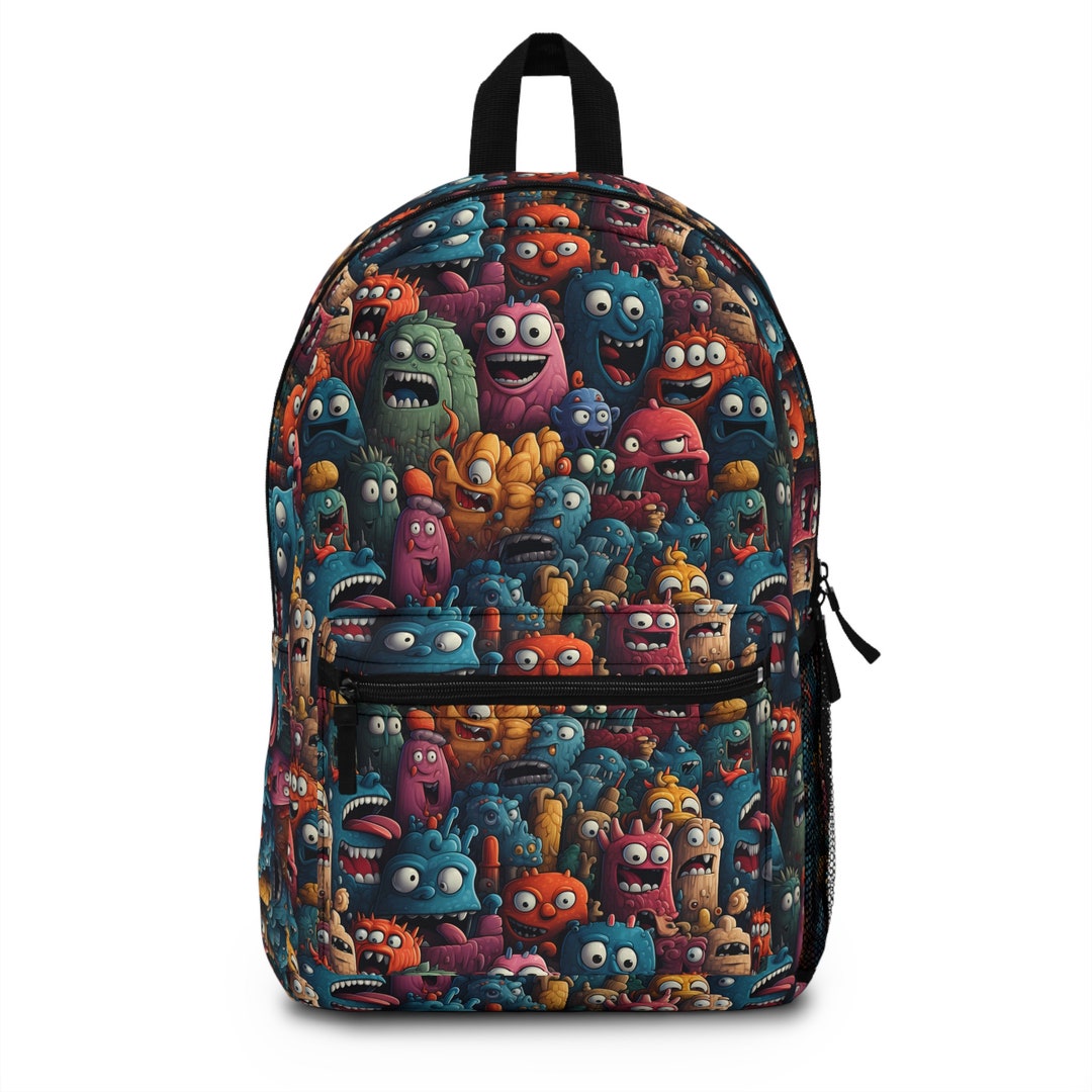 Animated Monster Backpack - Fun and Playful Kids' Design - Etsy