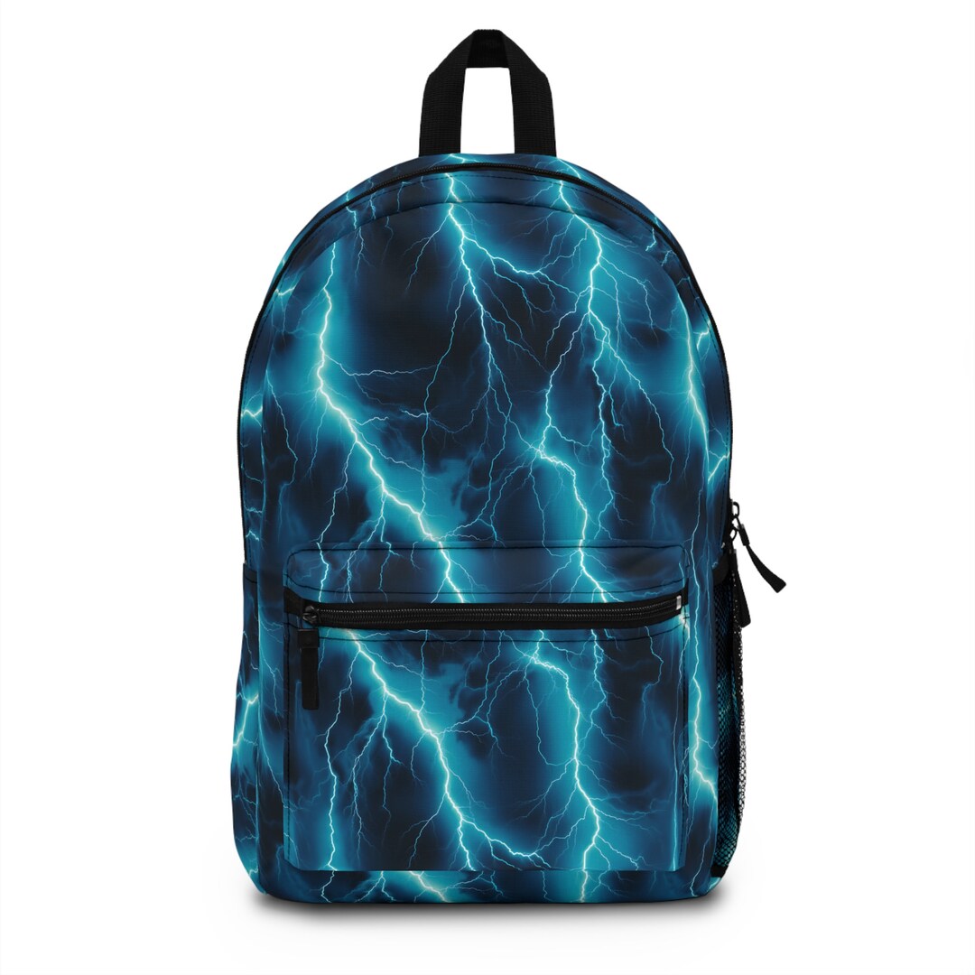 Blue Lightning Backpack - Etsy