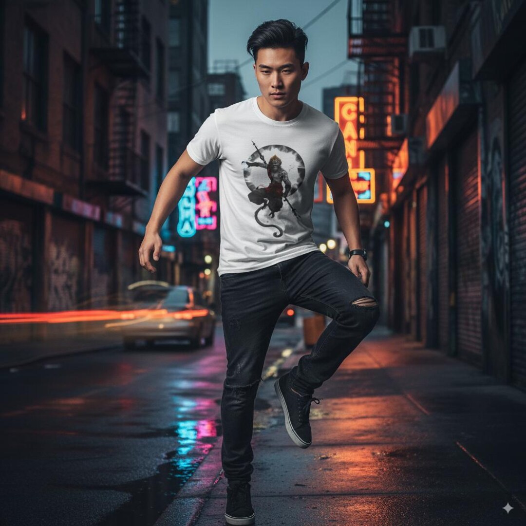 Sun Wukong Lightning T-shirt Monkey King Chinese Warrior Myth Energy ...