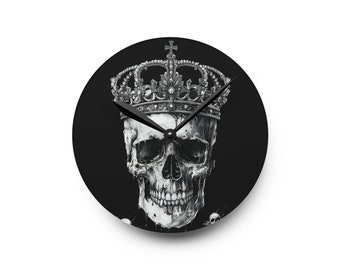 Skull Clock Morph Gothic Instant Printable Download - Etsy