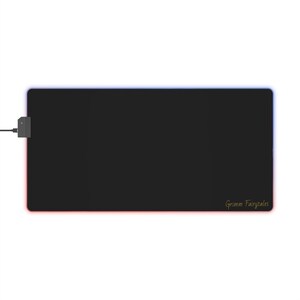 Simply Black LED Gaming Mouse Pad- With or Without Customization - Etsy