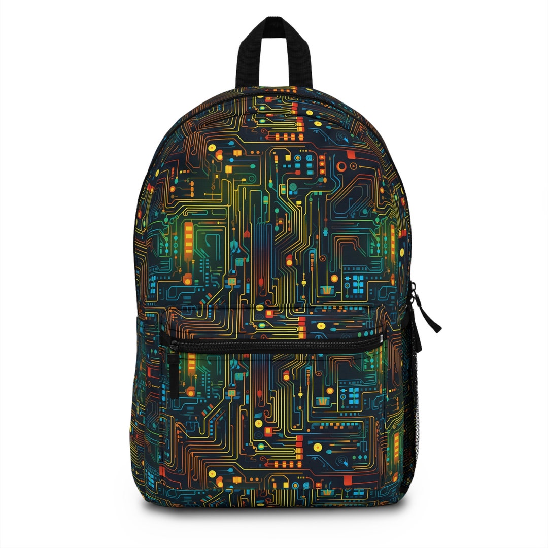 Techwear Circuit Board Backpack - Futuristic Design - Etsy