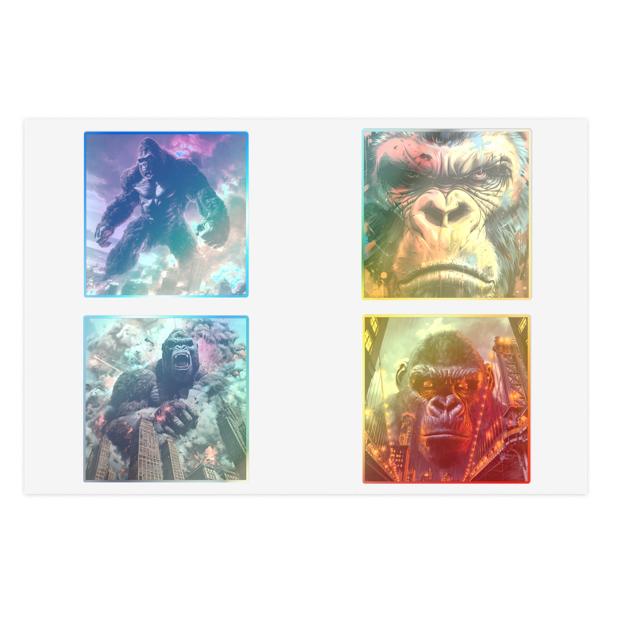 King Kong Vinyl Sticker 10 Sheet Bundle - Etsy