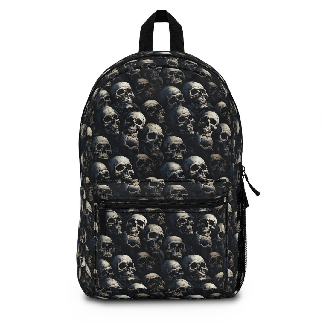 Gothic Skulls Backpack - Etsy