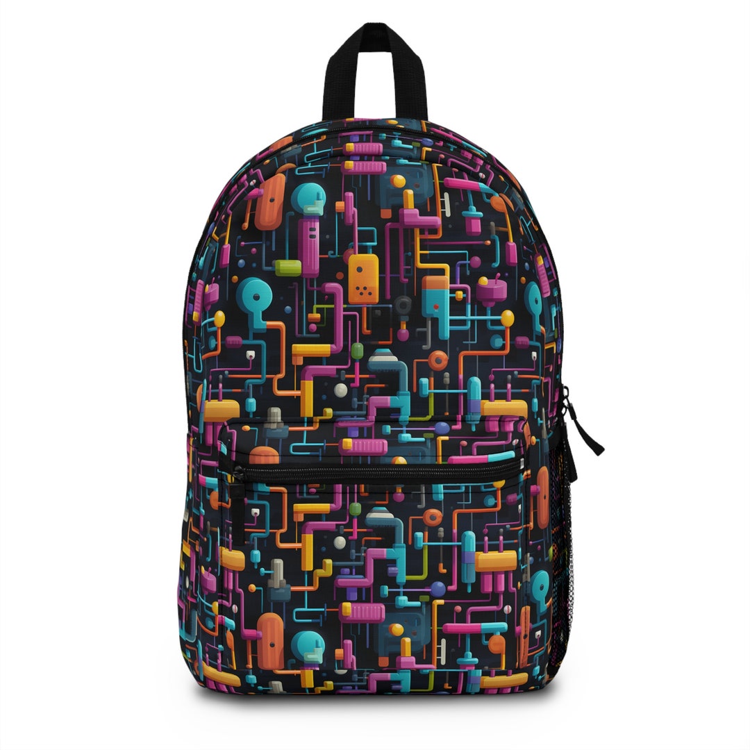 Colorful Cartoon Pipes Backpack - Etsy