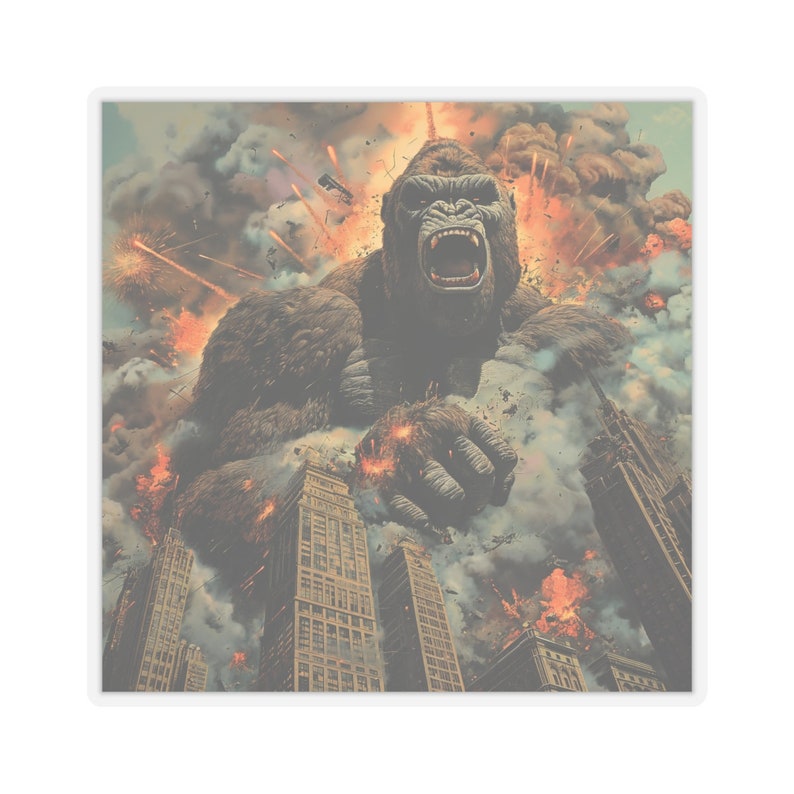 King Kong, Rampage Vinyl Kiss-cut Stickers - Etsy