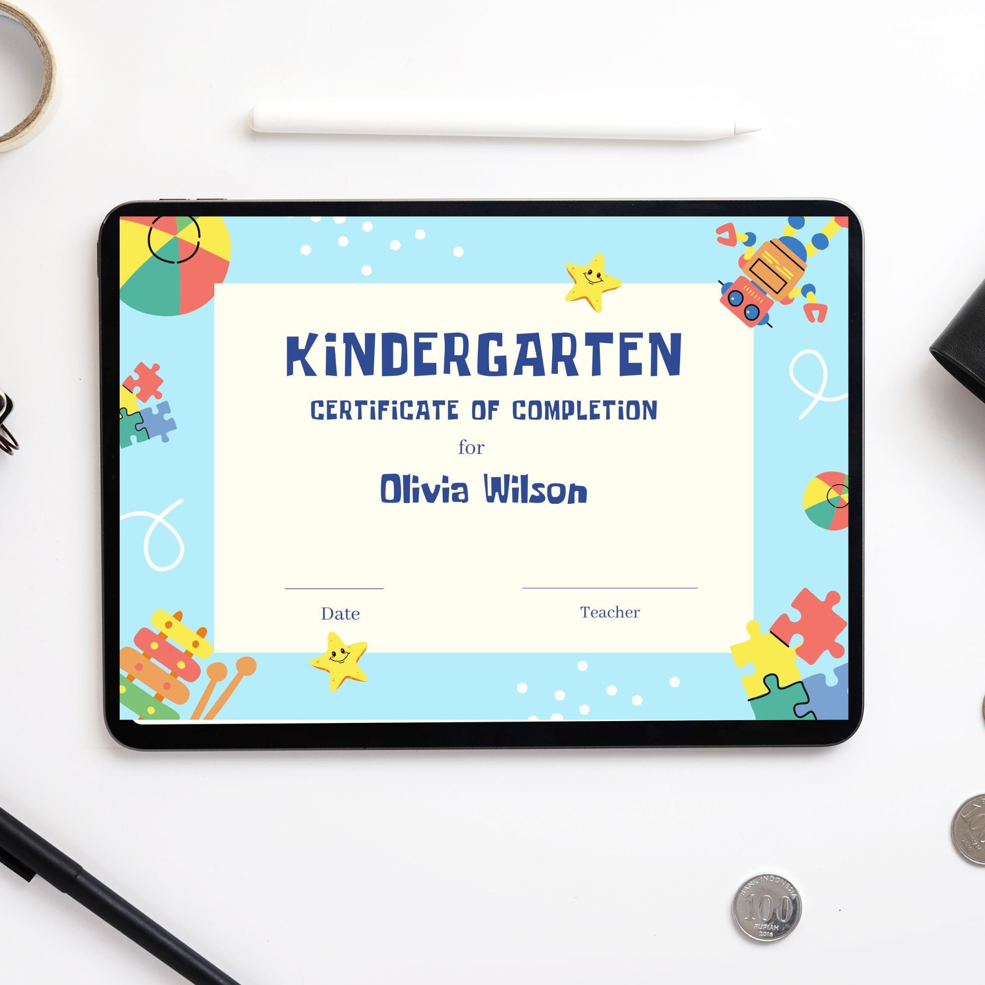 Editable Kindergarten Diploma, Kindergarten Graduation Diploma ...