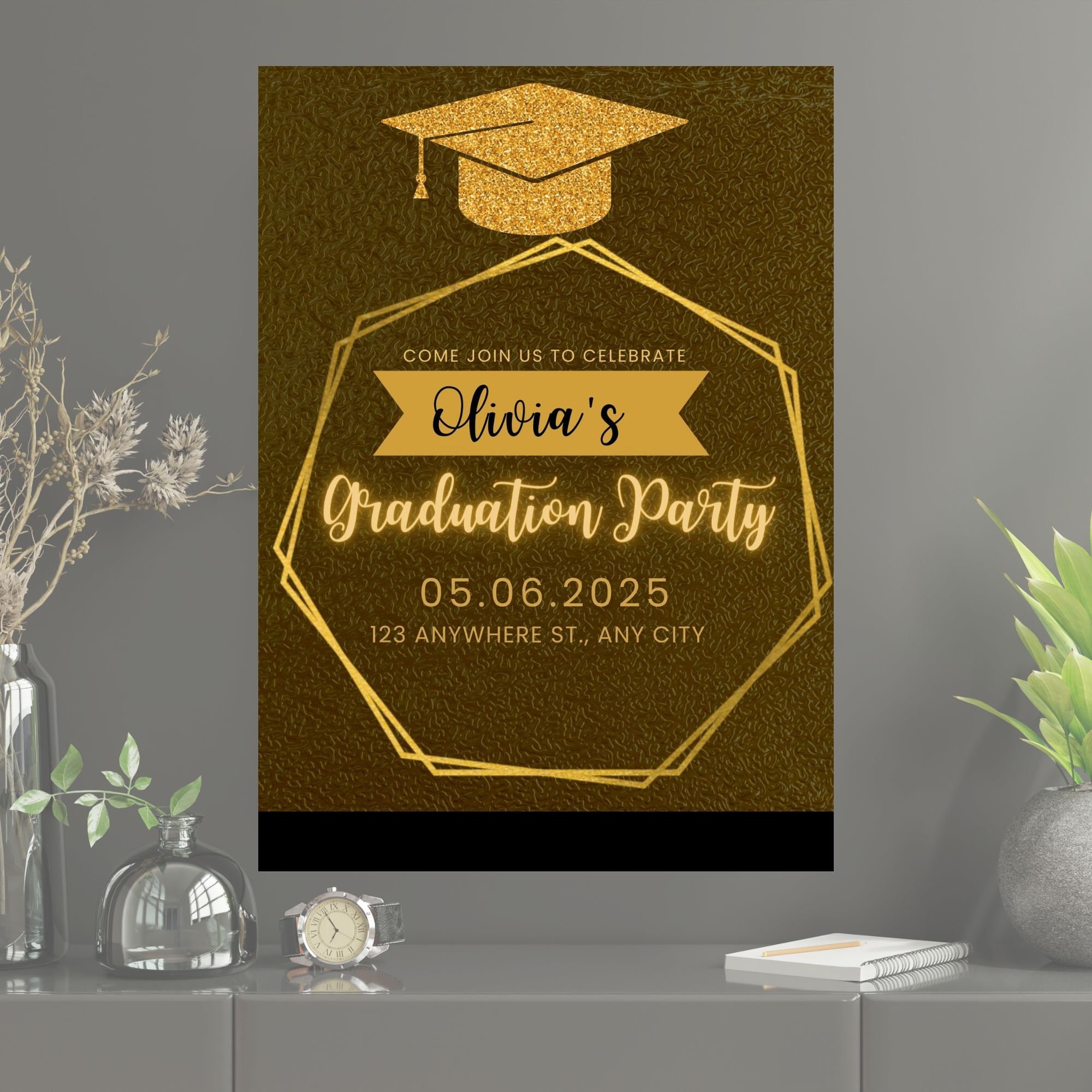 Graduation Party Invitation, Graduation & Birthday Invitation ...