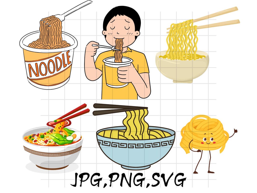 Cute Ramen Noodles Clipart\ Png Kawaii\ Noodles Chinese\ Food Clipart ...