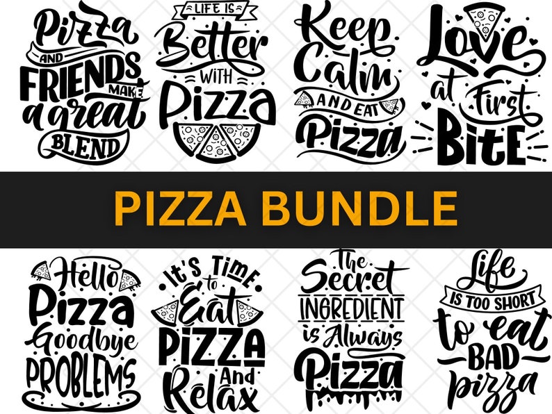 Pizza Svg Bundle\ Pizza Png Bundle\ Pizza Clipart Bundle\ Pizza ...
