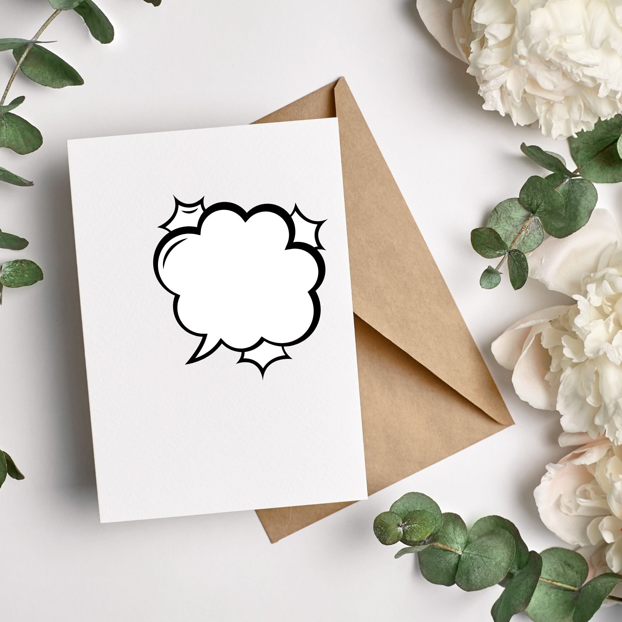 Speech Bubble Silhouettes PNG\ SVG Clip Art Files\ Comic Style Balloons ...