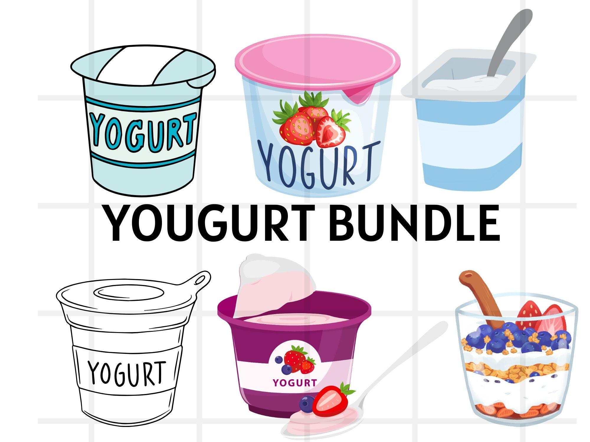 Yogurt SVG Cut File for Cricut\ Silhouette\ Digital Download\ Printable ...