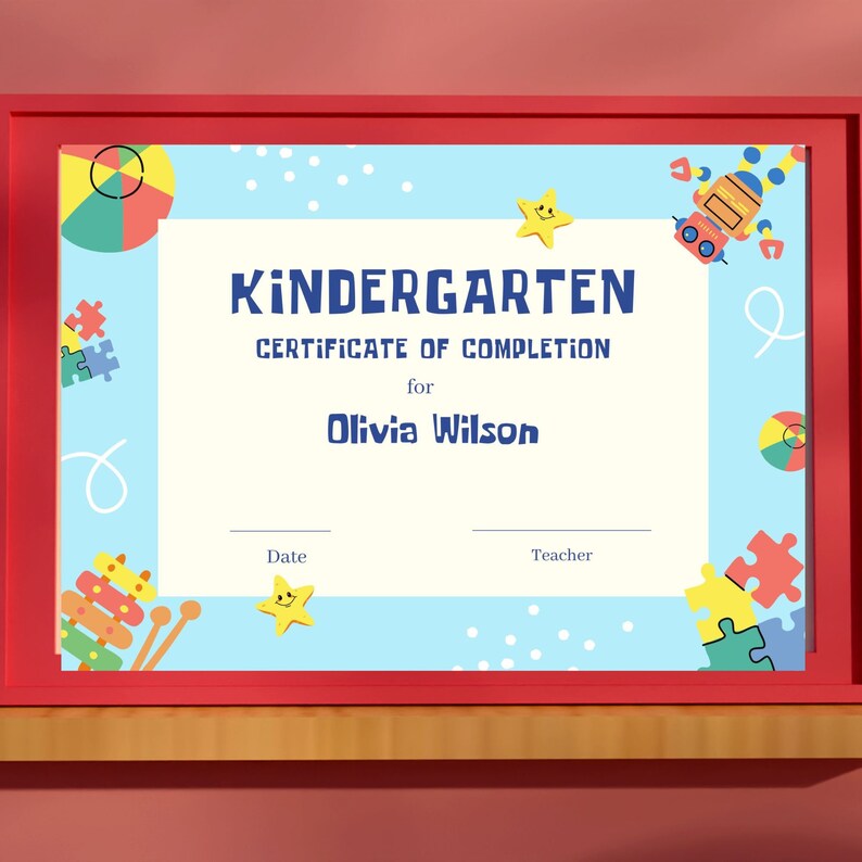 Editable Kindergarten Diploma, Kindergarten Graduation Diploma ...