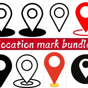 Location Pin Svg\ Digital Download\ Map Pin Svg\ Silhouette\ Map Marker ...