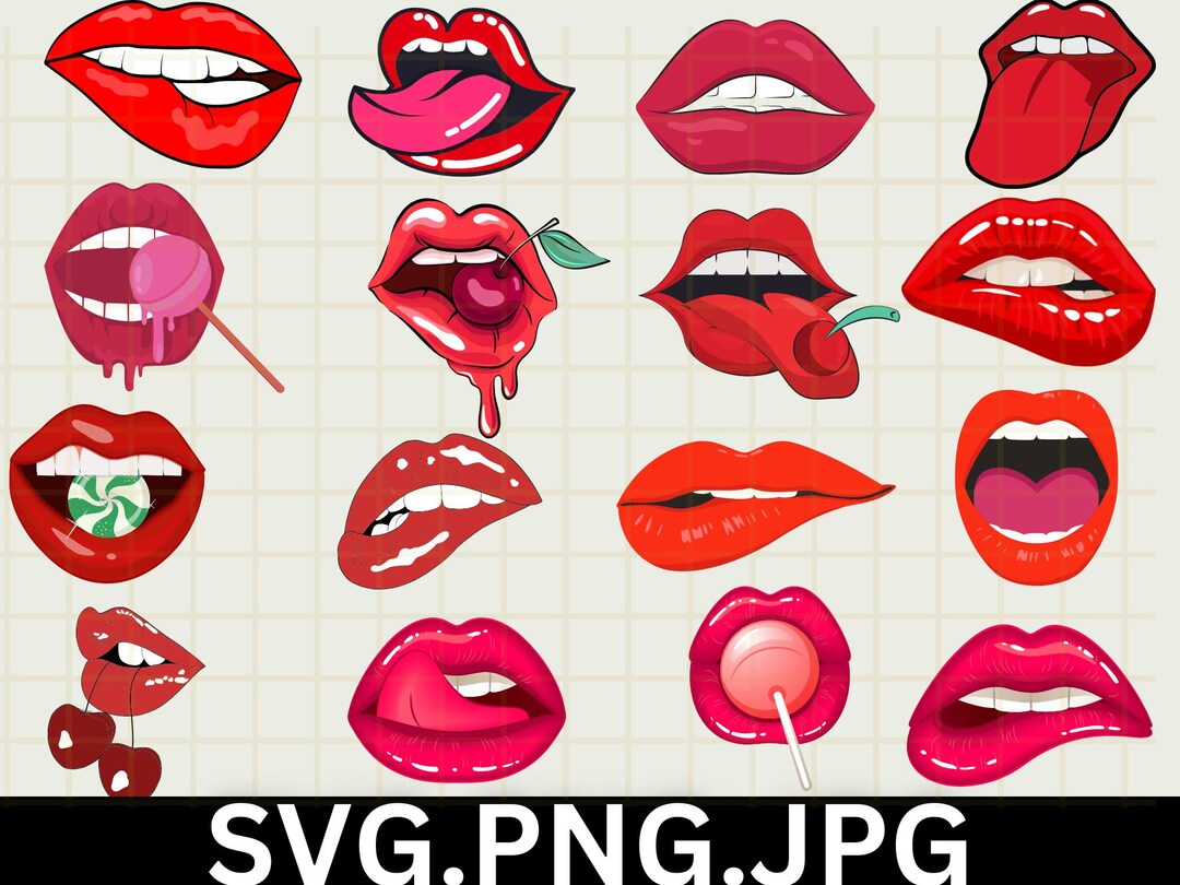 Lips Svg Kiss Svg Lips Print Svg Red Lips Svg Dripping Lips Svg Mouth Svg American Lips
