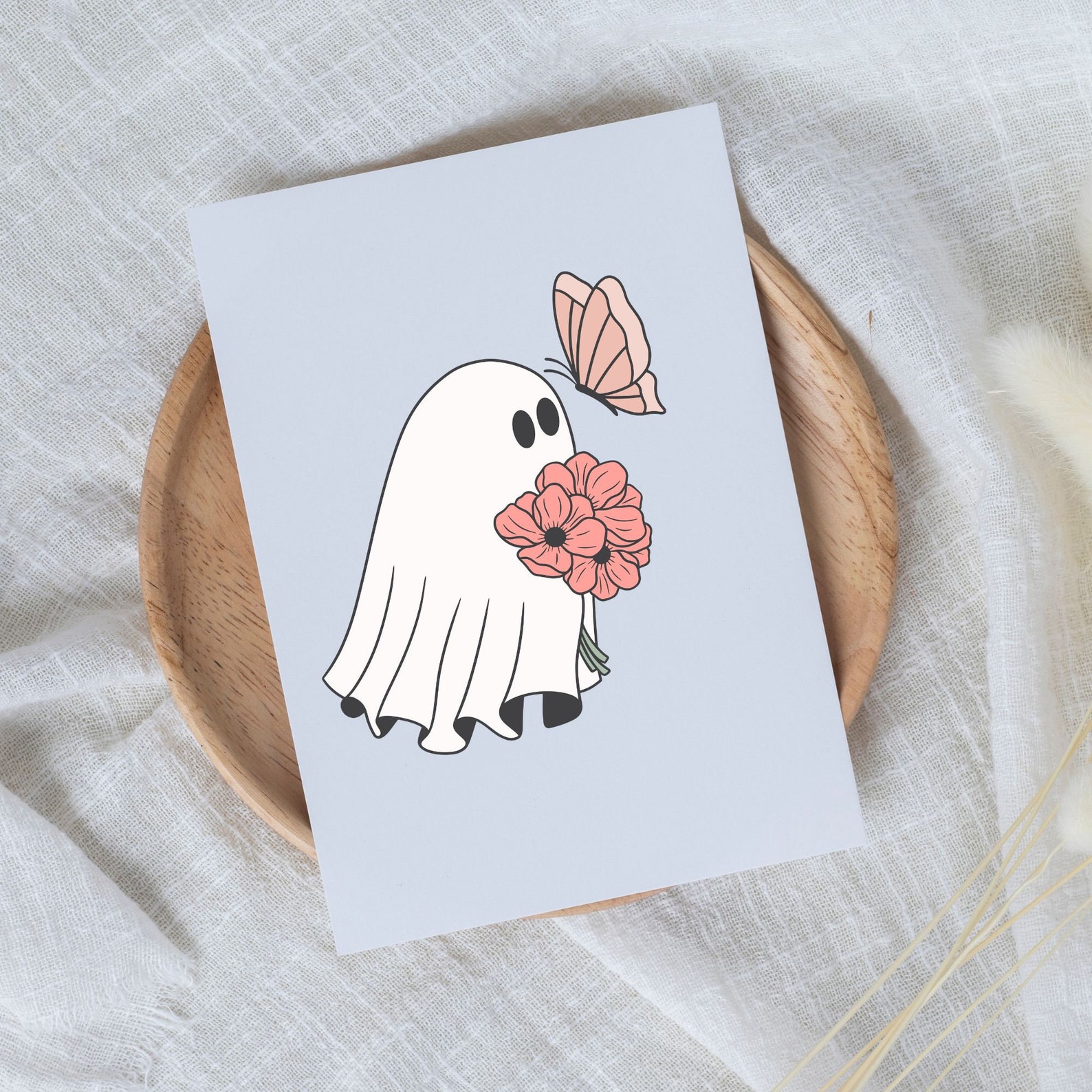 SPOOKY DAISY GHOST Svg Cute Halloween Ghost Svg Halloween - Etsy