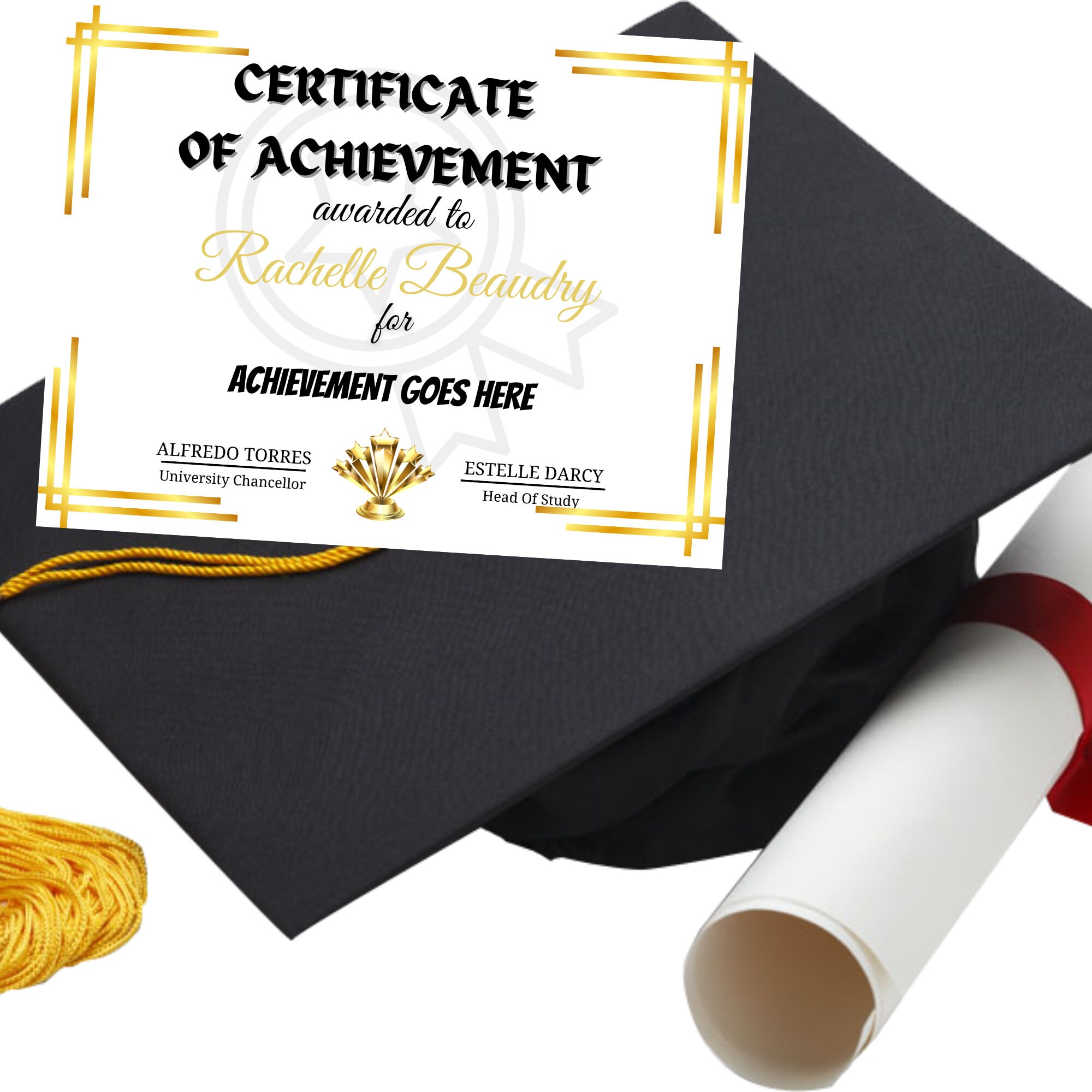 Certificate of Achievement Template / Participation Custom Certificate ...
