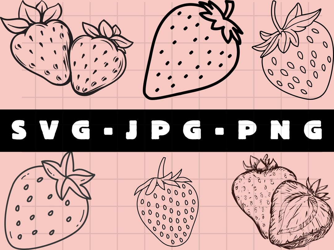 Strawberry Svg\ Cute Berry Svg\ Fruit Clipart\ Berry Svg\ Strawberry ...