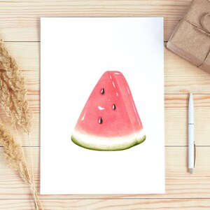 Watercolor Watermelon Clipart\ Watermelon Slices & Popsicle Clip Art ...