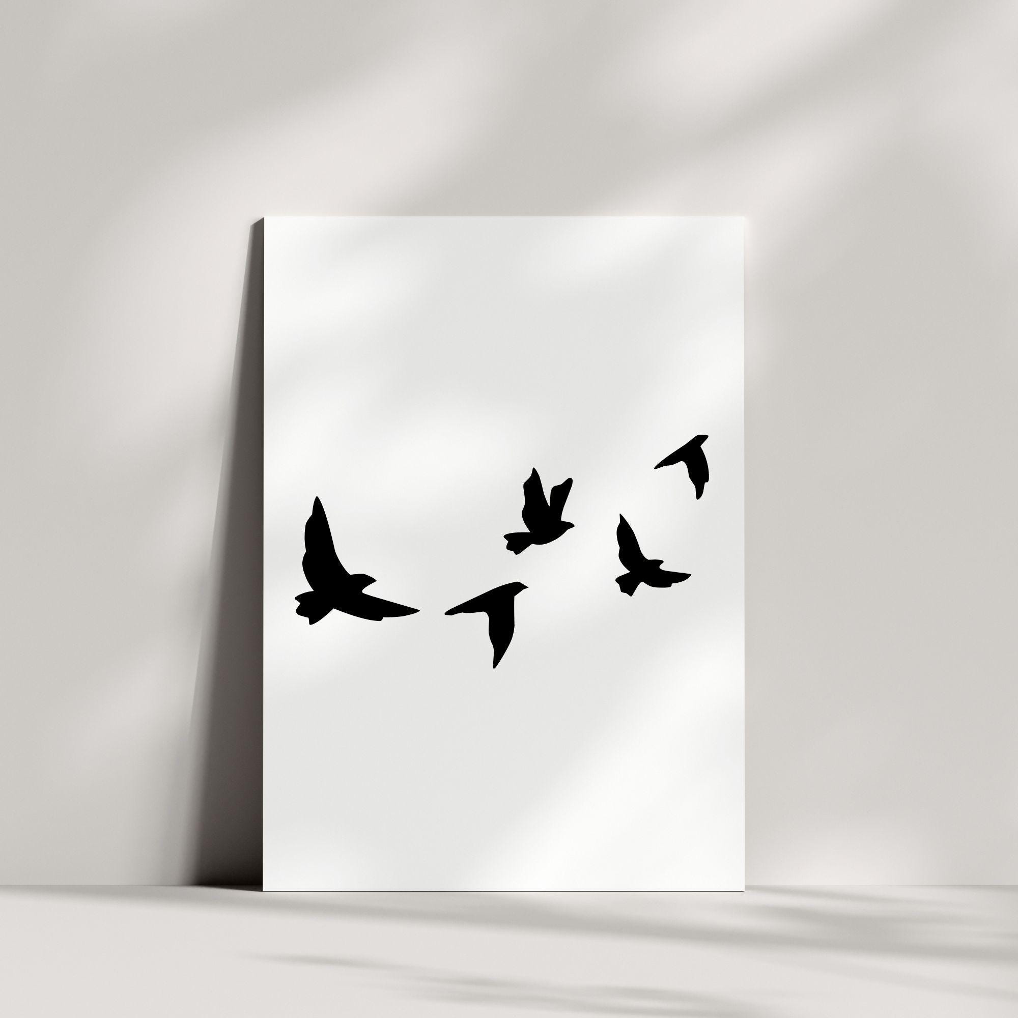 Flying Birds SVG, Flying Birds Vector, Cricut File, Clipart, Silhouette ...
