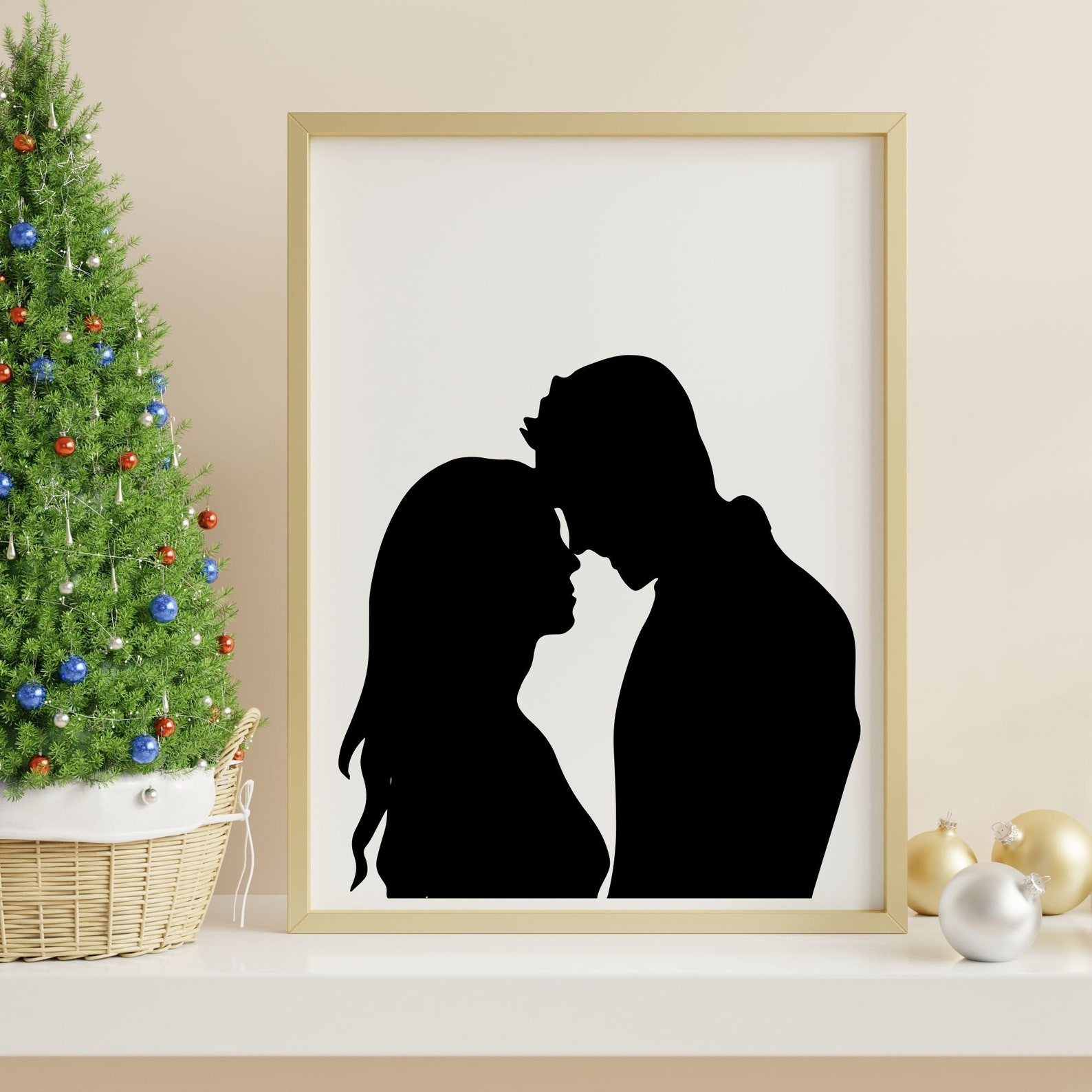 Couple Silhouette Svg, Relationship Svg, Lovers Silhouette, Romantic ...