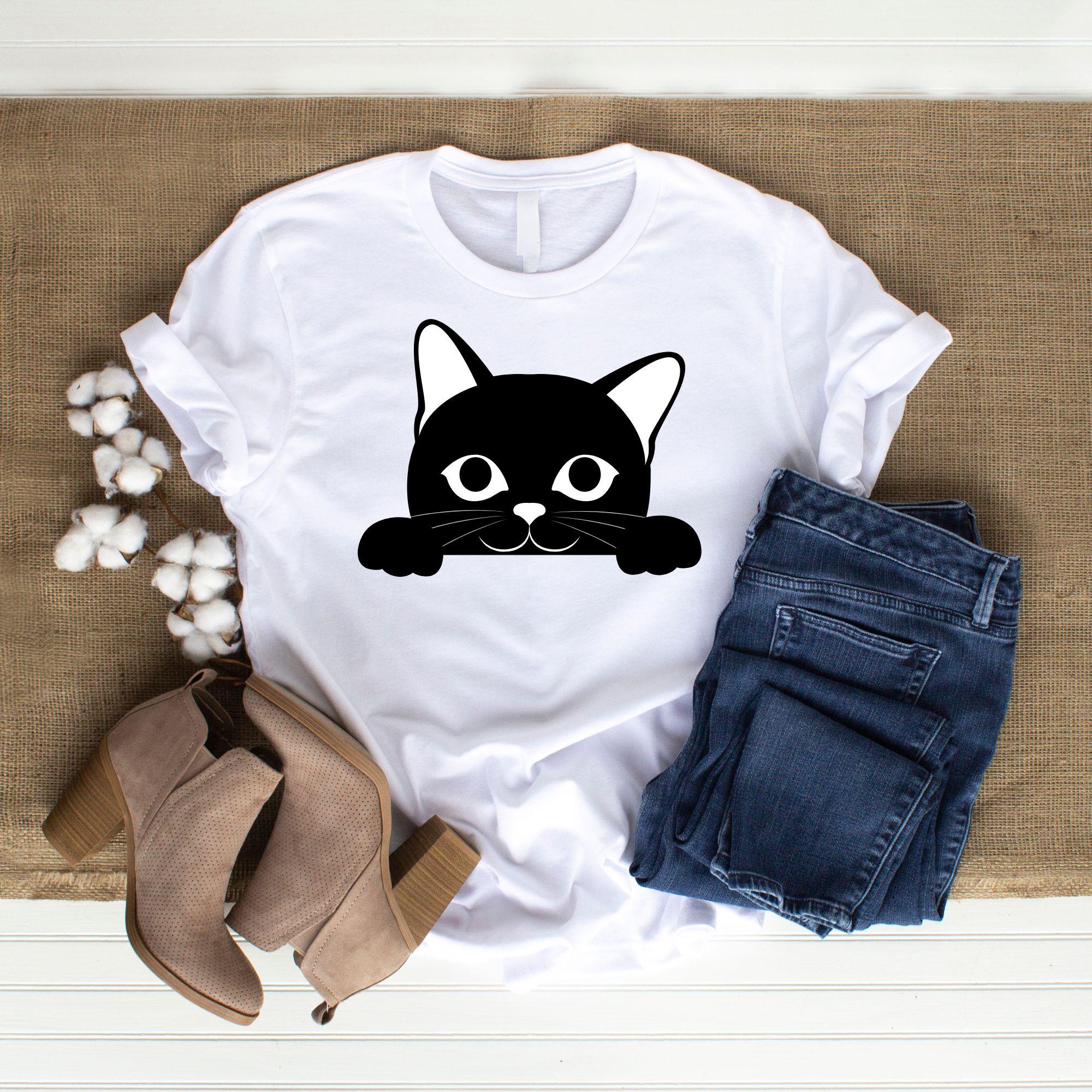 Peeking Cat Svg Bundle\ Peeking Cat Silhouette\ Peeking Cat Clipart ...