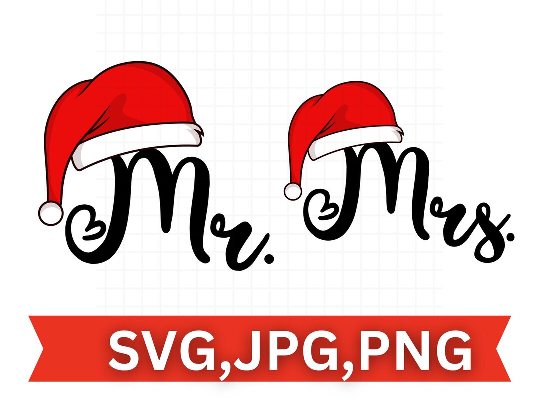 Mr and Mrs Bundle SVG\ Christmas Mr and Mrs Svg\ Wedding Bundle Svg ...