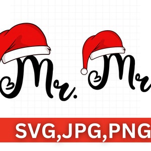 Mr and Mrs Bundle SVG\ Christmas Mr and Mrs Svg\ Wedding Bundle Svg ...