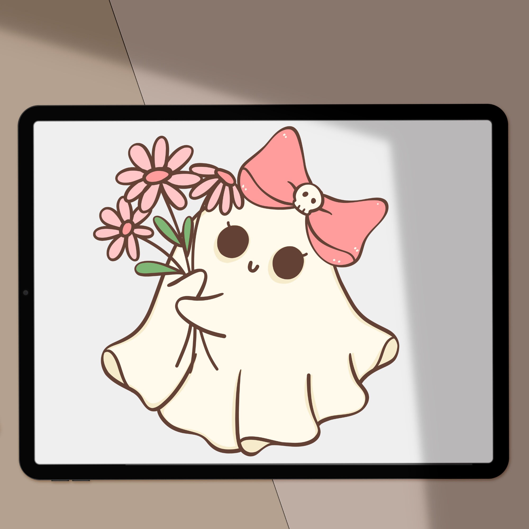 Floral Ghost Svg, Floral Ghost Png, Halloween Ghost Png, Flower Ghost ...