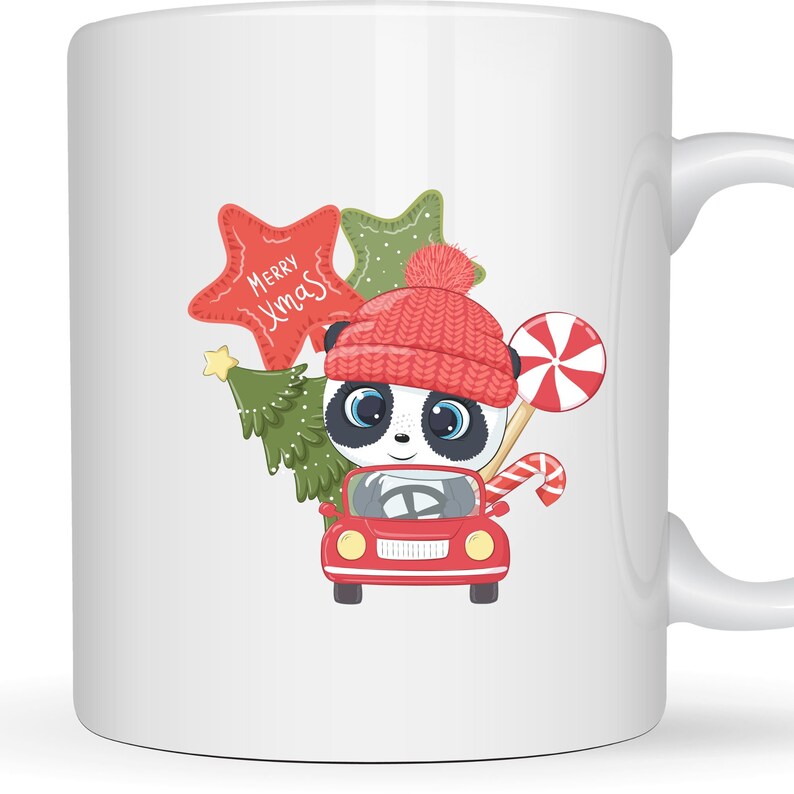 Christmas Panda Clipart Panda Bear Clipart Holiday Panda Clipart ...