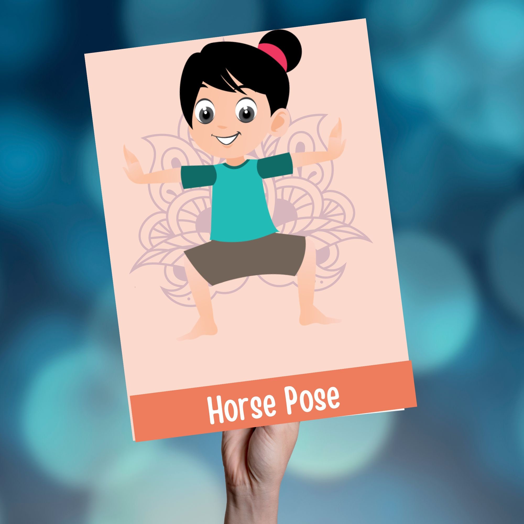 Kids Yoga Cards, Children’s Yoga Pose, Brain Breaks Flash Cards ...