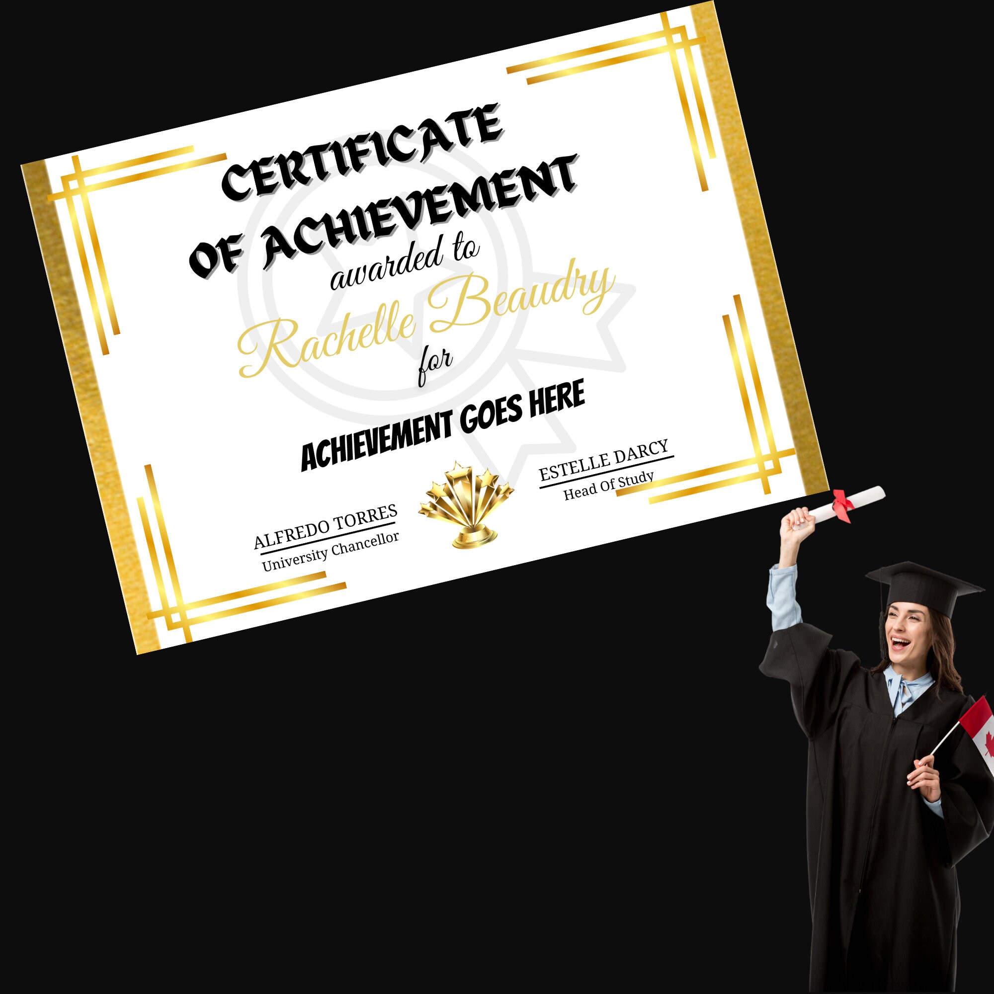 Certificate of Achievement Template / Participation Custom Certificate ...