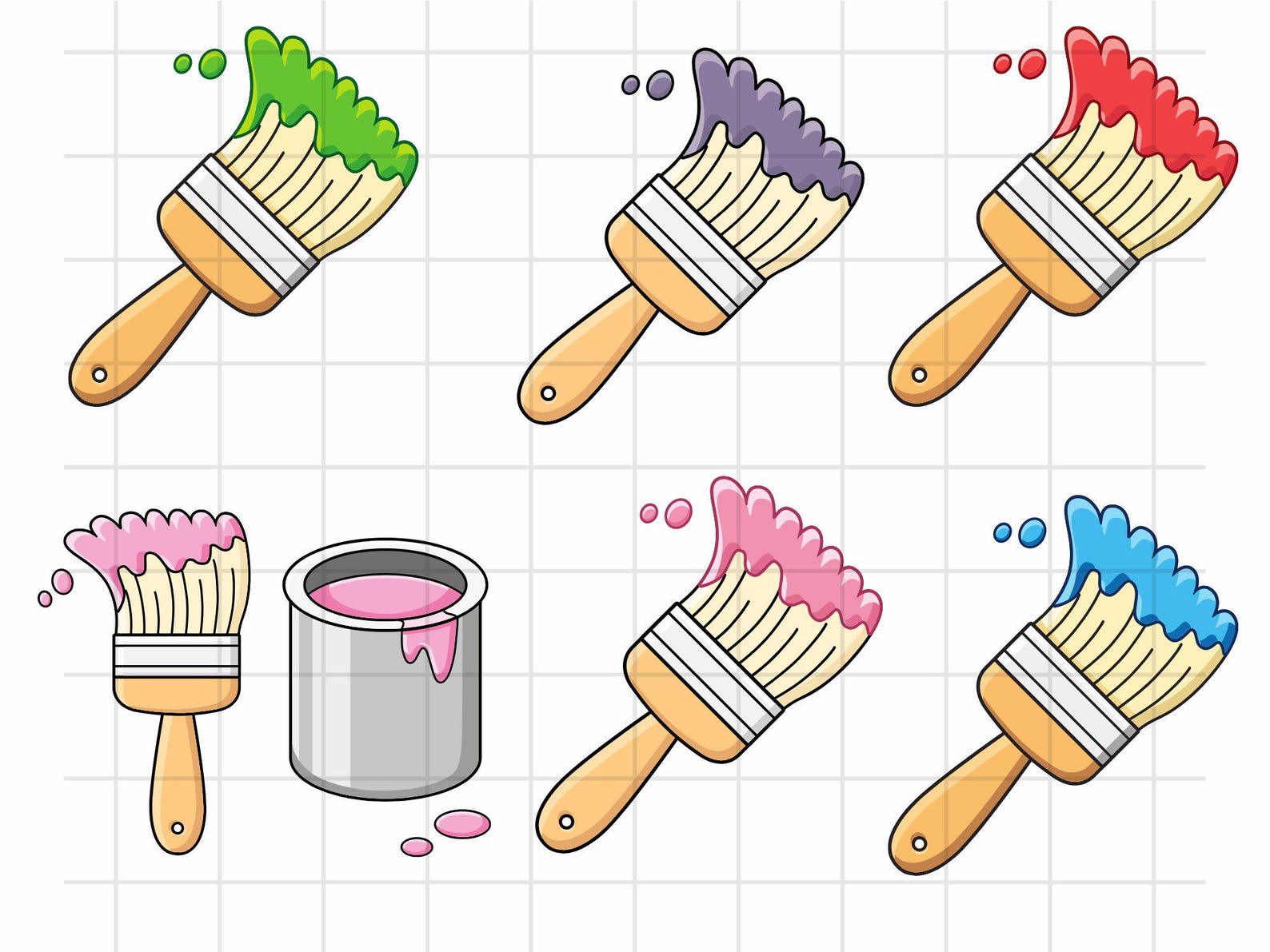 Paint Brush\ Artist Brush\ Brushes\ Paint\ Art\ Clip Art\ Clipart ...